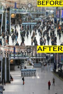 28 Pictures Of Before And After Coronavirus Lockdown - CreativeSide